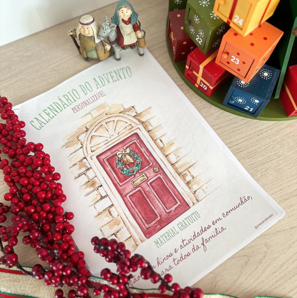 Calendário do advento para escolher e baixar agora!